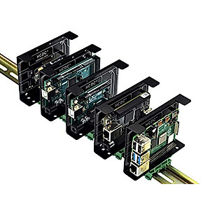 DIN Rail Mount Bracket for Raspberry Pi A+ B+ 2B 3B 3B+ 4B Zero Arduino Uno Mega Mkr BeagleBone