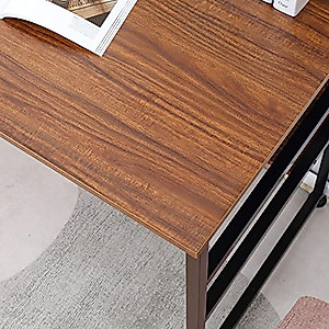 HOMCOM Drafting Table, Adjustable Drawing Desk, Multifunctional Writing Desk with 15-Level Tiltable Tabletop and Storage Shelf for Home Office, Walnut
