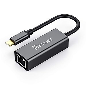 BEST CABLE USB C Network Adapter,USB C to RJ45 Gigabit Ethernet LAN Network Adapter Supporting 10/100/1000 Mbps Compatible for MacBook Pro 2019 2018 2017 iPad Pro MacBook Air XPS Galaxy S9 S8 and More