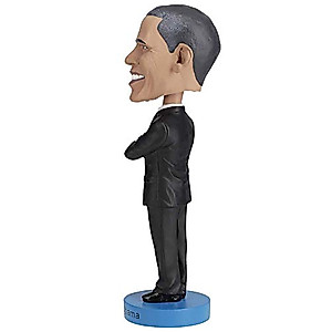Royal Bobbles Barack Obama Bobblehead, Premium Polyresin Lifelike Figure, Unique Serial Number, Exquisite Detail