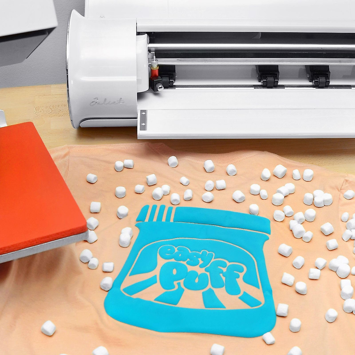 Siser Easy Puff HTV 12"x1yd - 3D Puffy Heat Transfer Vinyl (White)