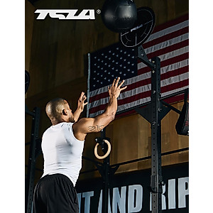 TSLA Men's Sleeveless Workout Shirts, Dry Fit Running Compression Cutoff Shirts, Athletic Training Tank Top, Active Top White, Large