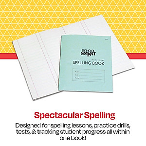 School Smart - 85471 Blank 24 Page Spelling Books, 5-1/2" W x 8-1/2" L (Pack of 48)