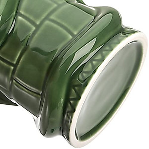 Peohud 4 Pack Ceramic Tiki Mugs, Hawaiian Party Mugs, 20/18/16 Oz Exotic Cocktail Glasses, Tiki Drinking Tumbler Cups for Mai Tai, Pina Colada, Tiki Bar Professional Barware