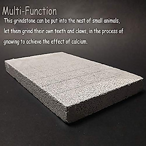 Hamiledyi Bunny Grinding Claw Pad Rabbit Lava Grinding Teeth Stone Hamster Chew Toy for Rat Gerbil Chinchilla Hedgehog Guinea Pig…