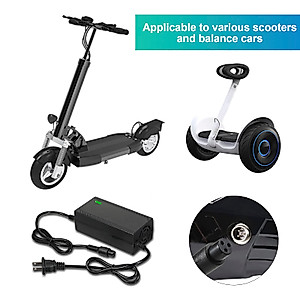 42v 2a Scooter Battery Charger 3 Prong Fast Smart for 36V Electric Device Lithium Battery(Airline Head) Universal Charger Electric Scooter Battery Charger