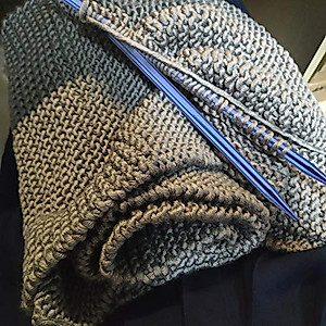 BCMRUN 28Pcs/14 Pairs Stainless Steel Knitting Needles Set, Colored Straight Single Pointed Metal Knitting Needles, 14 Size from 2.0mm-10.0mm, 13.8 Inches Length for Handmade DIY Knitting