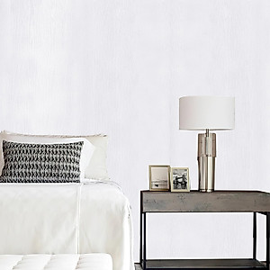 Arthome 11x100 inch White Wood Contact Paper, Self Adhesive Wallpaper Waterproof Gloss PVC Vinyl, Oil Proof,White Wood Vinyl Paper for Furniture Cover Surface,Countertop,Kitchen,Shelf Liner