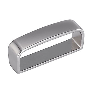 DJCAIZYY Belt Loop Keeper 1 1/2" (38mm-40mm) Belt Loop Men's Belt Buckle Accessories Silver Brushed