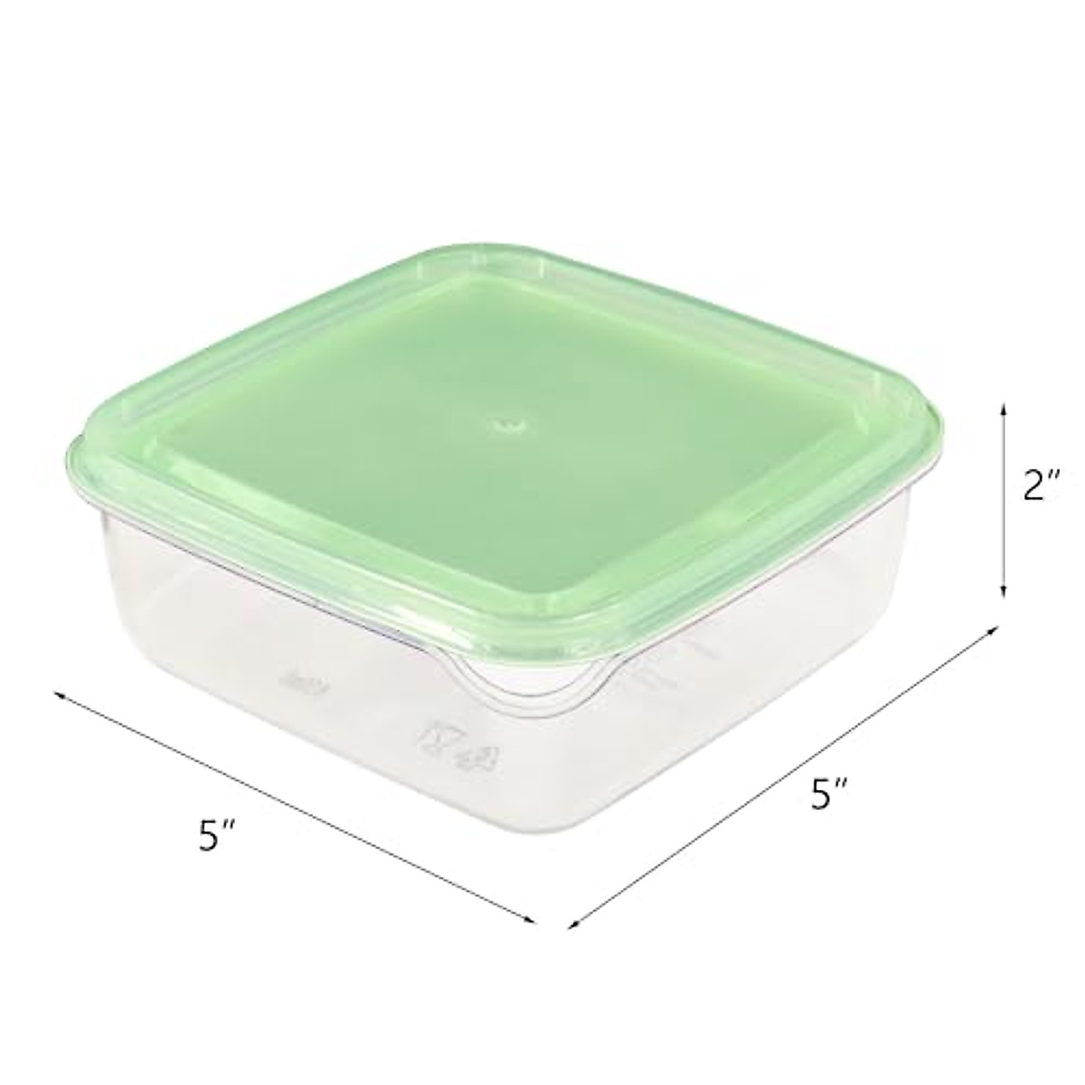 2Pack Sliced Cheese Container with Airtight Lids Cheese Slice Holder Keeps Slice Cheese Fresh Plastic Clear Cheese Box Airtight Cheese Storage Container for Fridge