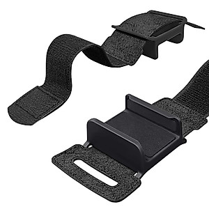 YUANHOT Upgraded Wrist Bands Compatible with Just-Dance 2025 2024 2023 2022 2021, Adjustable Elastic Straps for Nintendo Switch & Switch OLED Controllers, 2 Pack for Kids and Adults - Black
