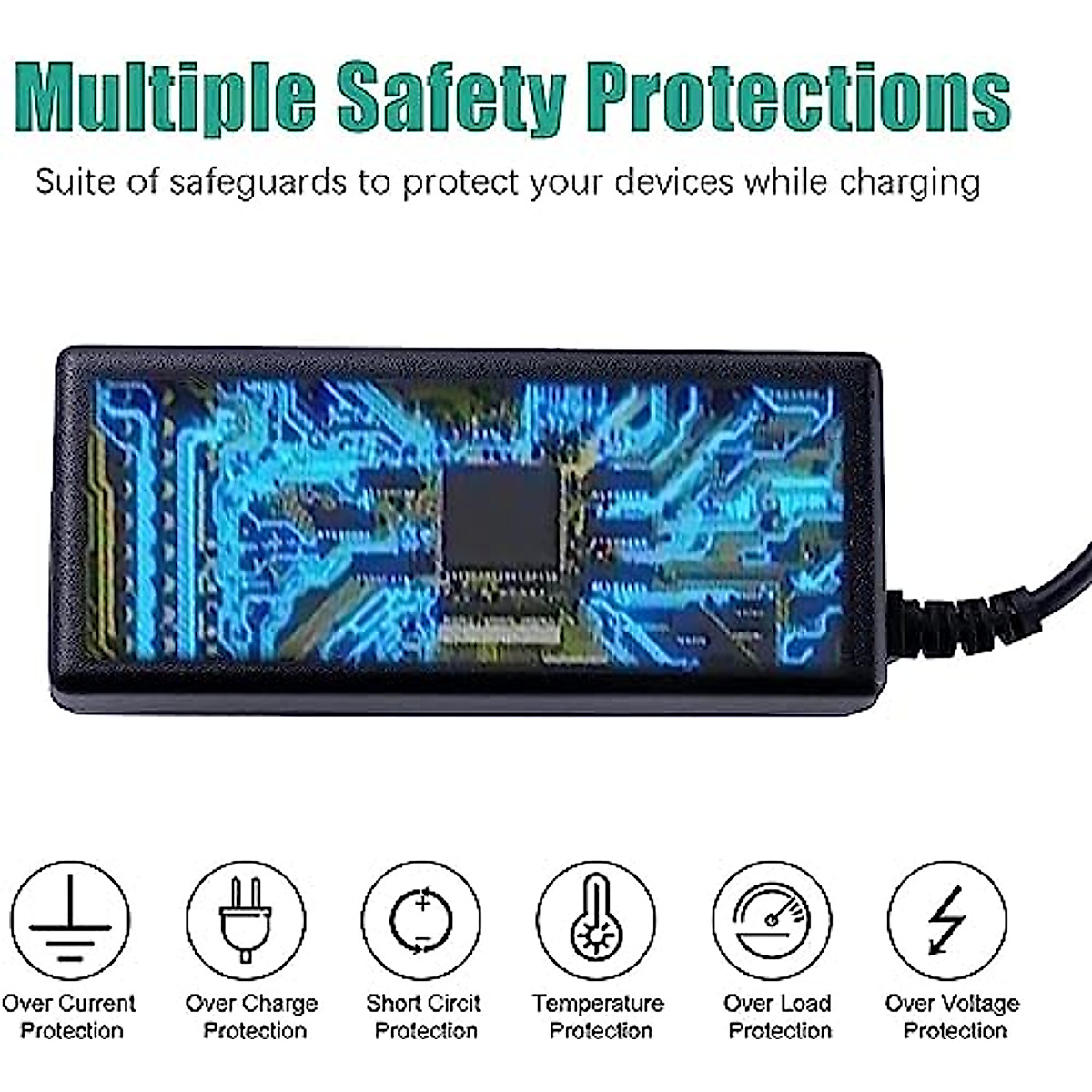 DKKPIA 24V AC/DC Adapter for Magnetic Stripe Card Stripe EasyIDea Reader Encoder Msr609 Msr705 Msr805 Msr900 Msr606 Msr605 Msr206 Msr-9 Msr905 Msr905h Msre206 24VDC Power Supply w/Barrel Tip