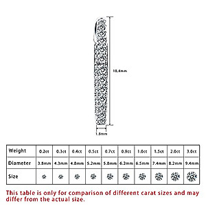 Sterling Silver Earrings for Women - 1/2 Carat Inside-out Round Cut Lab Grown Diamond Circle Hoop Earrings for | Fine Jewelry for Her | Gift Box Included