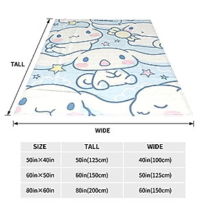 Blanket Soft Cozy Flannel Lightweight and Comfortable Bedroom Living Room Sofa Throw Blankets for Adults Kids,50"x40"