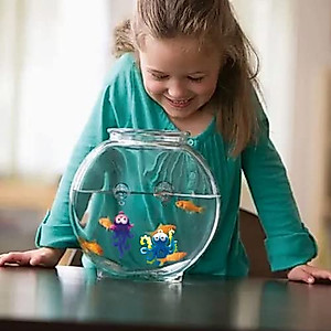 Aquarium Ornament，2 Pcs Fish Tank Decorations Floating Decor Octopus/Puffer Fish with Floating Device,Cute Fish Tank Accessories for All Kinds of Fish Tank Simulated Underwater World