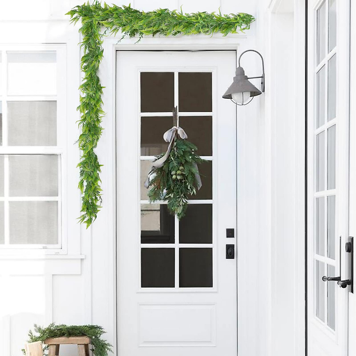 HUAESIN 3Pcs Artificial Eucalyptus Garland Faux Greenery Garland Fake Hanging Vines for Wall Wedding Table Centerpiece Backdrop Home Party Spring Decor 70.8inch