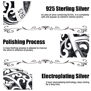 Initial Letter Fits Pandora Bracelets 925 Sterling Silver A-Z Bracelet Charms Alphabet Charms for Bracelets Necklace DIY Anklet Bead Charms for Women Birthday Gifts