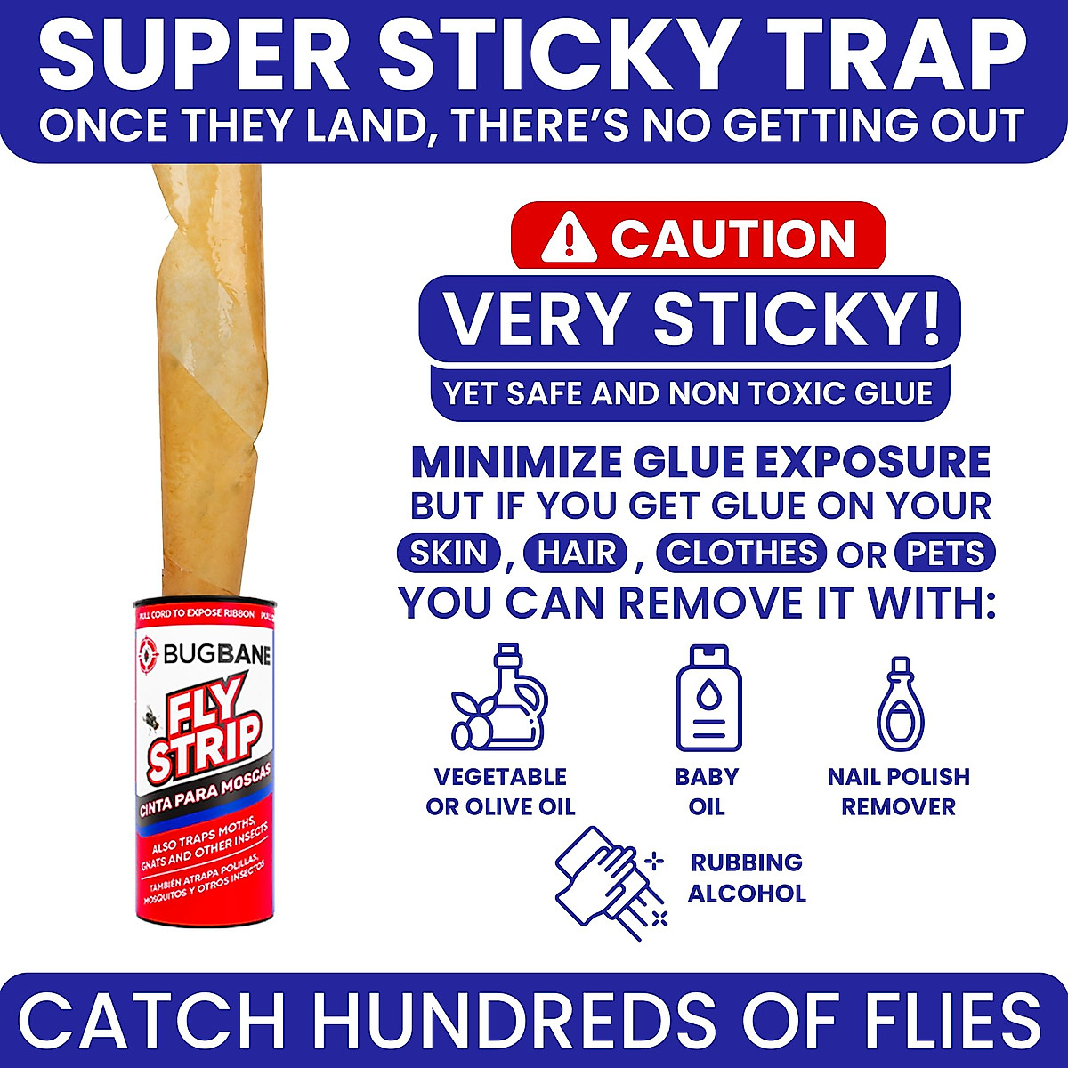 48 Fly Strips Indoor Sticky Hanging with Pins. Fly Trap Fly Paper Strips Indoor Hanging Fly Tape for Indoors and Outdoor. Fly Catcher Fly Ribbon Sticky Fly Traps for Indoors Flypaper. Fruit Gnat Traps
