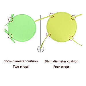 YITAQI Seat Pads Chair Cushion Cover Round Multicolor Garden Patio Home Kitchen Office Chair Indoor Outdoor Dining,Round(Deep Coffee 30x30cm)