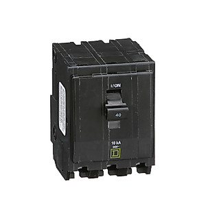 Square D - QO340CP Circuit Breaker, Black