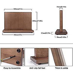 Magnetic Knife Storage Holder for Kitchen, Magnetic Knife Block Holder Stand Rack, Knife Organizer Shelf Rack with Strong Enhanced Magnets Multifunctional, Cutlery Knives Display Stand shelf