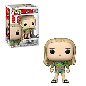 POP WWE: Matt Riddle Funko Vinyl Figure (Bundled with Compatible Box Protector Case), Multicolor, 3.75 inches