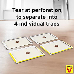 Victor M668 Hold-Fast Mouse Traps-48 Glue Trap,white
