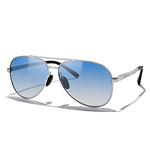 MERRY'S Aviator Sunglasses for Men Women - Polarized Driving Sun glasses Mirrored Lens UV 400 Protection 58 MM