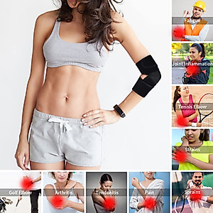 Diyukk Adjustable Elbow Brace - for Tendonitis and Tennis Elbow-Elbow Sleeve Weightlifting-Elbow Support Brace for Left & Right Arm - Arm Brace for Bursitis