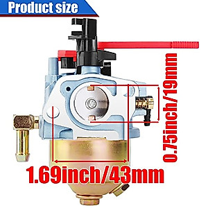 YOFMOO Carburetor Kit Compatible for MTD Troy Bilt 161-JW 161-JWA 2P70M0A-D 2P70MU 161SA 161S 40021MS 751-10956 751-10956A 751/951-12612 951-10956 951-10956A 751/951-14018 31A 2008-2010