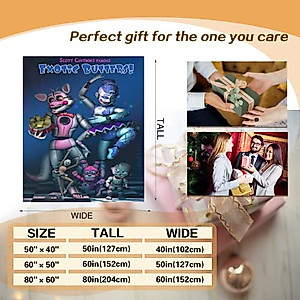 Horror Game Series Throw Blankets Ultra Soft Flannel Bed Throws Home Decor for Sofa Couch Chair Bedroom Living Room All Season