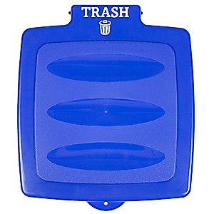 Wakeman Portable Trash Bag Holder - Collapsible Garbage Bin for Parties and Camping - 13-Gallon Plastic Can for Indoor and Outdoor Use