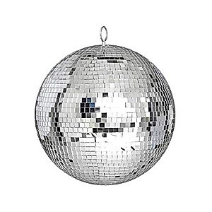 Alytimes Mirror Disco Ball - 8-Inch Cool and Fun Silver Hanging Party Disco Ball –Big Party Decorations, Party Design