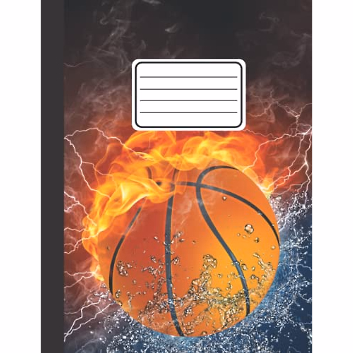 Composition Notebook Wide Ruled Basketball Sports Boys Girls Kids Children Colorful Comp Book: Wide Ruled Lined Paper 110 pages (55 sheets) 9-3/4 x 7-1/2 inches