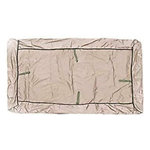 Patio Swing Canopy Replacement Top Cover, Replacement Canopy for Swing Seat, Patio Hammock Swing Chair Top Cover for Garden Outdoor Patio, 191x120x18/23cm, Beige