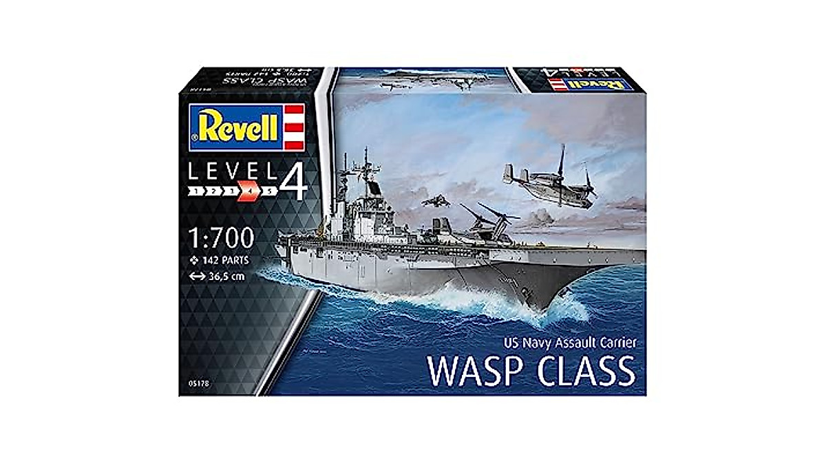 Revell USS Wasp Model Kit - 1:700 Scale