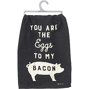 Primitives by Kathy You are The Eggs to My Bacon Decorative Kitchen Towel
