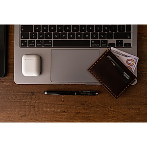 Handmade Leather card holder, Minimalist leather Card holder for Men - Women, Leather Pocket Card case, Leather Card Case