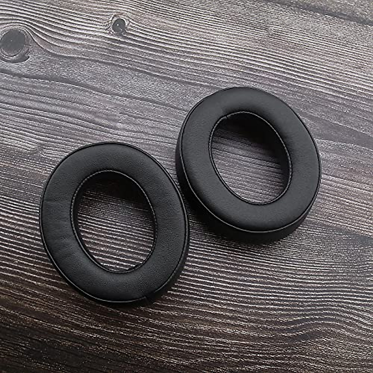 Micro Traders 1 Pair of Ear Pads Cushion Earmuffs Protein Leather Replacement Black Thicker Upgrade Quality Compatible with HS70 PRO HS60 PRO HS50 PRO Earphones