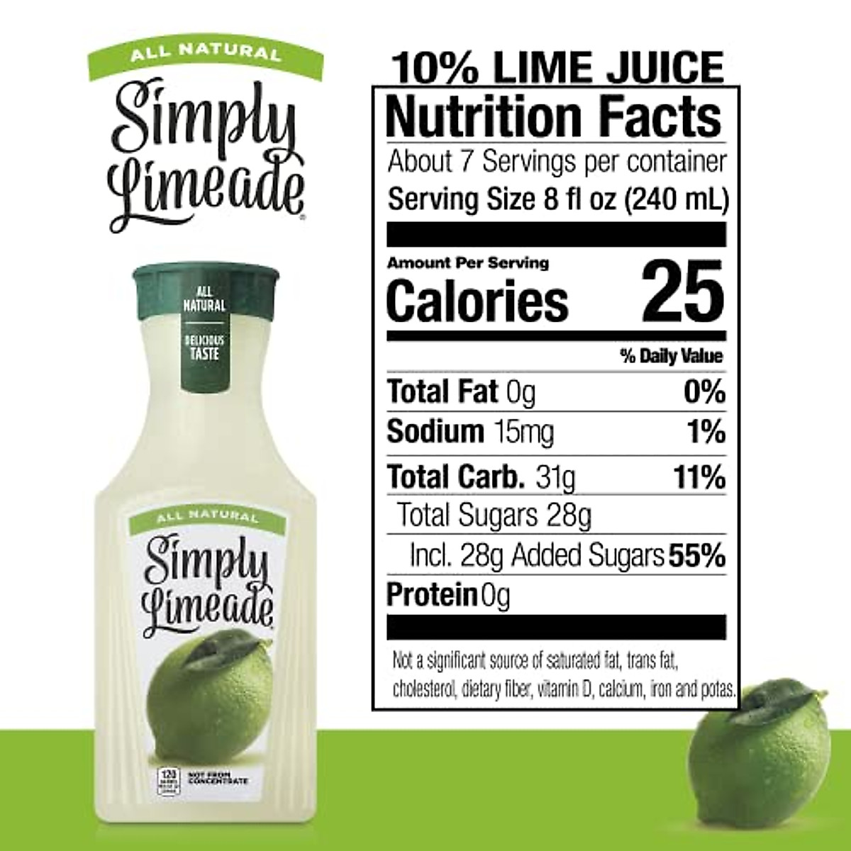 Simply Limeade, Non-GMO, 52 fl oz