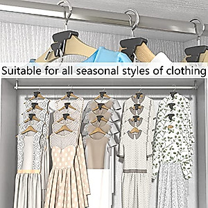 20PC Space T-Shape Clothes Hanger Connection Cascading Hook Saving Closet Organizers and Storage