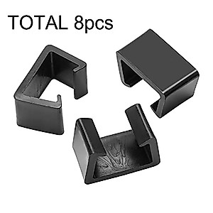 AHIER Large Patio Furniture Clips, 8PCS Outdoor Furniture Clips Wicker Furniture Clips, Patio Wicker Clips Furniture Connector for Rattan Furniture Garden Sofa