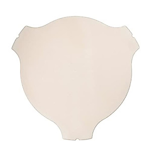 Quantfire Ceramic Plate Setter for Large Big Green Egg Accessories, Heat Deflector, Ceramic Fluted Pizza Stone for Other 18" Kamado Grill(No Elevated Feet)