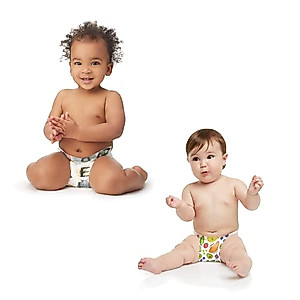 The Honest Company Clean Conscious Diapers | Plant-Based, Sustainable | So Delish + All The Letters | Club Box, Size 5 (27+ lbs), 50 Count