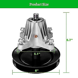 918-04822B Spindle Assembly Fit for 42" Lawn Mower, Deck Spindle for Cub-Cadet LTX1040 Craftsman LT2000 Troy Bilt Pony Bronco Deck Tractor Riding Mowers, Replace 918-04822A 618-04822