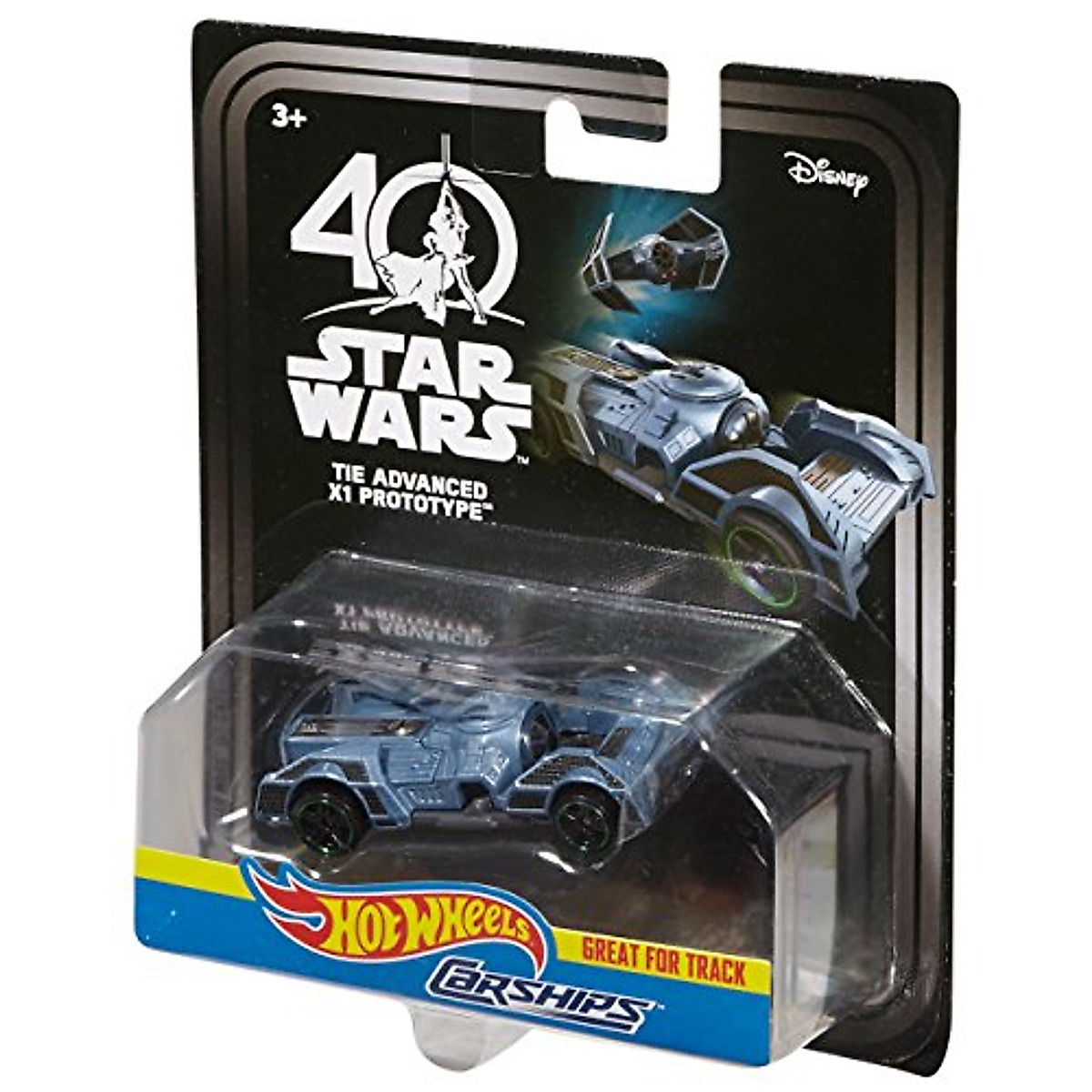 Hot Wheels Star Wars Carships 40th Anniversary Tie Advanced X1 Prototype Vehicle