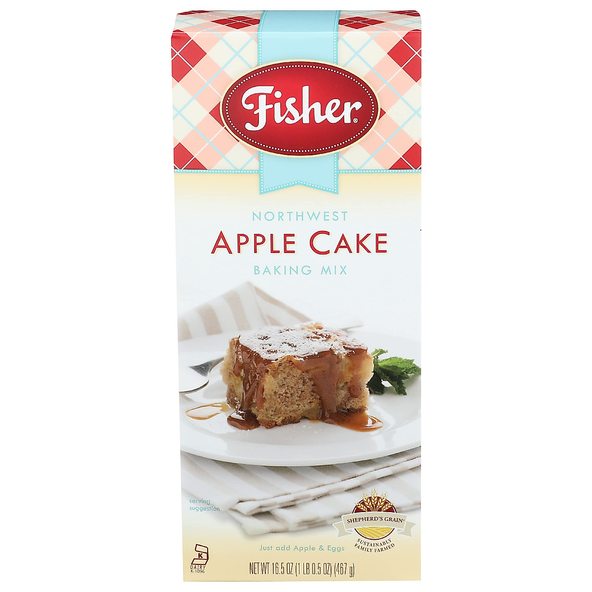 Fisher Northwest Apple Cake Mix, 16.5 OZ (Pack of 3)