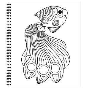 Large Print Easy Color & Frame - Under the Sea (Stress Free Coloring Book)