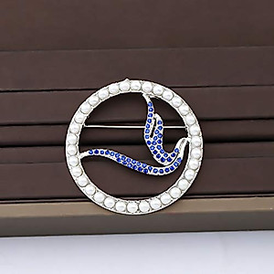 Sorority Inspired Jewelry Rhinestone Dove Brooch Pin 1920 Greek Sorority Jewelry Gift (Dove Brooch Pin)
