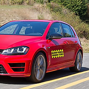 3 Pack Heavy Duty Magnetic Delivery Vehicle Frequent Stops Signs 2(11×7") 1(11"×3") Amazon Delivery Driver Car Sign For Flex Drivers, Doordash, Newspaper Delivery, Reflective At Night UPGRADED